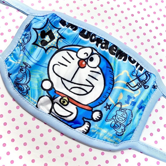 Accessories | Kawaii Doraemon Mask Cute Cat Face Mask Fabric | Poshmark